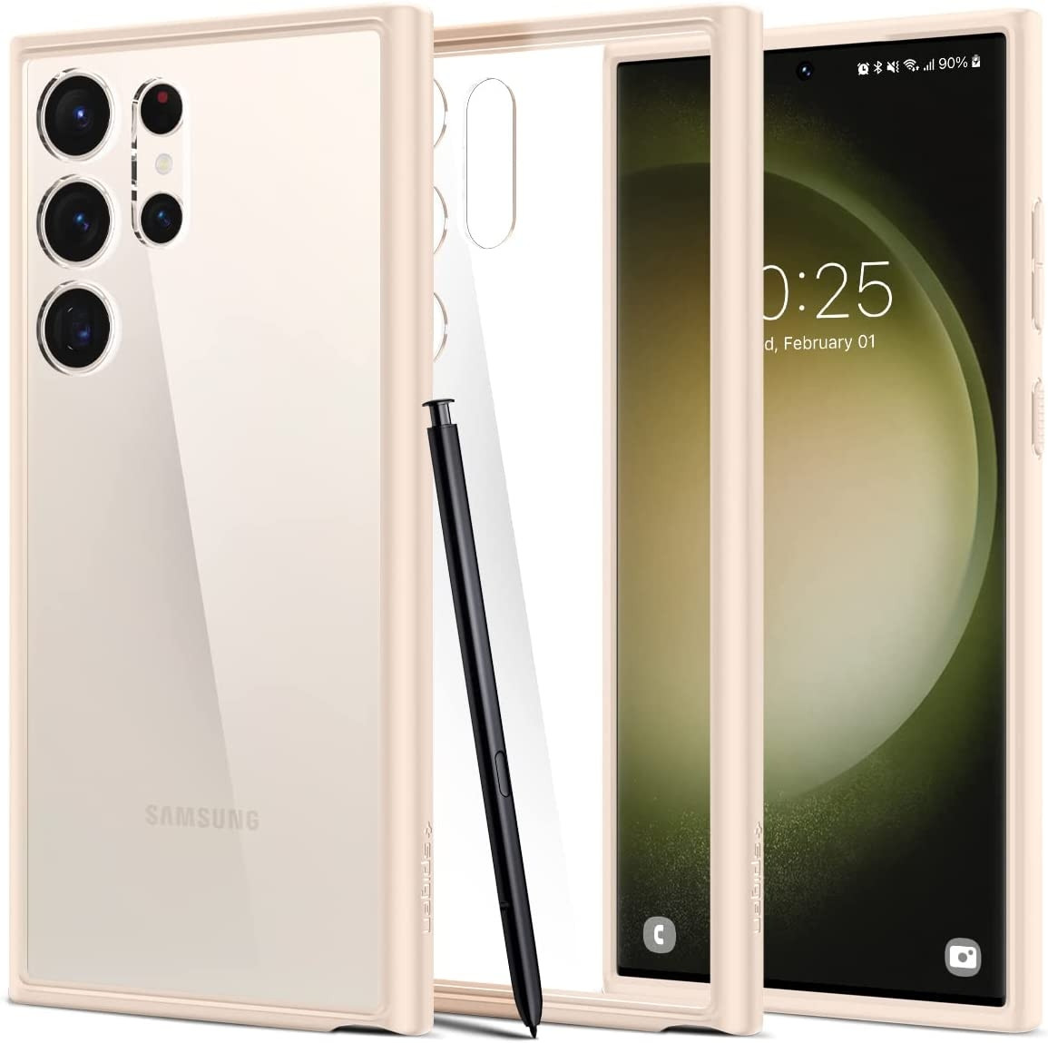 Spigen Ultra Hybrid Θήκη Samsung Galaxy S23 Ultra - Sand Beige - UniqueShop