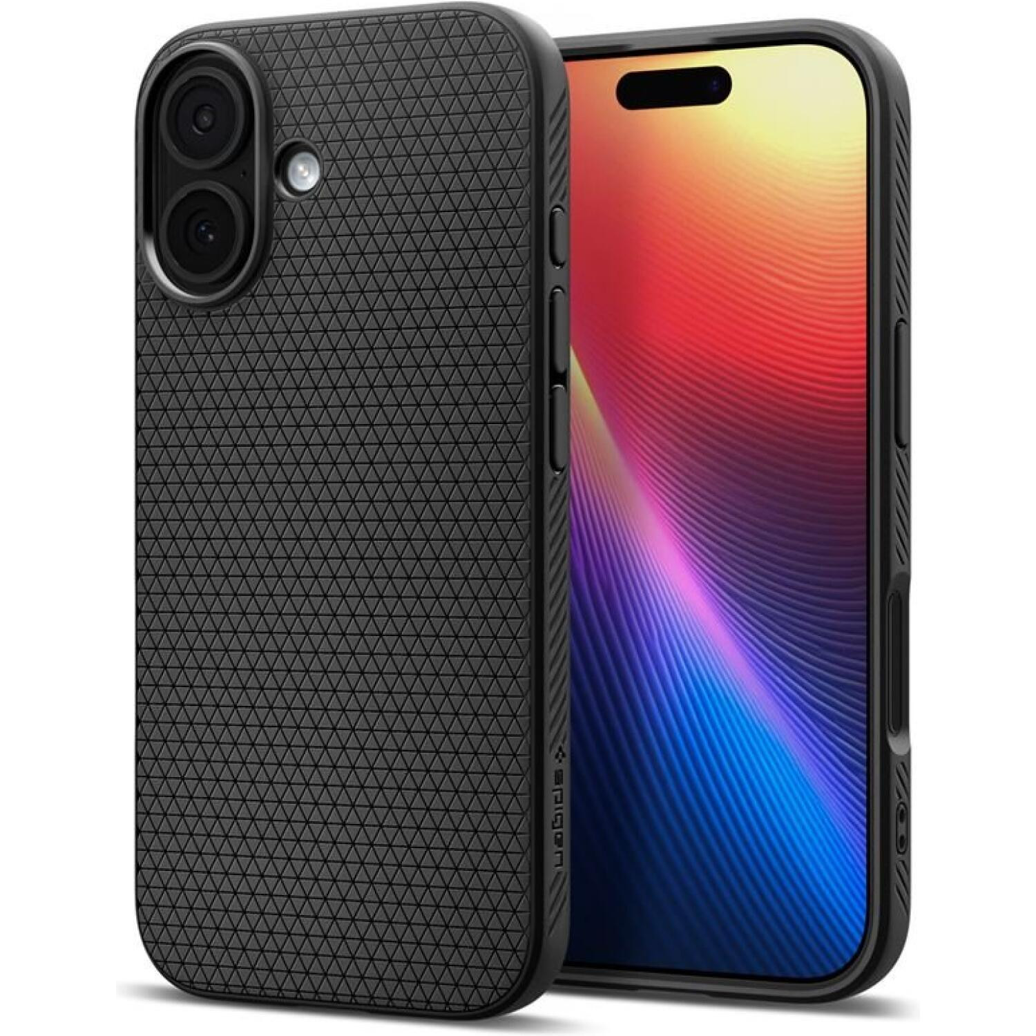 Θήκη iPhone 17 Spigen Liquid Air Ανθεκτική Σιλικόνης Matte Black ...