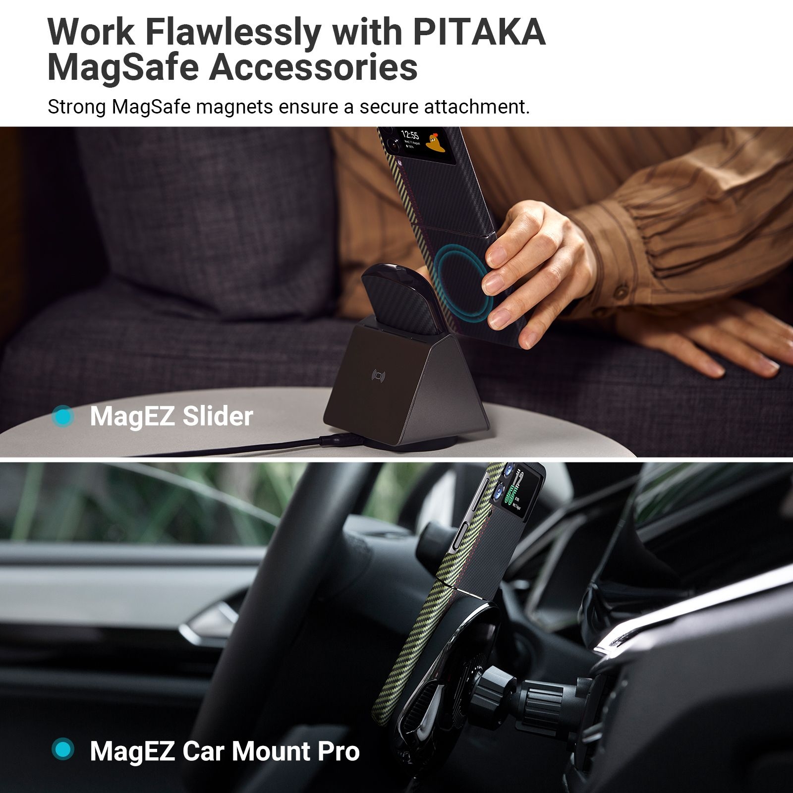 Pitaka Fusion Weaving MagEZ Case 3 - MagSafe Θήκη Aramid Fiber Body Samsung Galaxy Z Flip4 - 0 ...