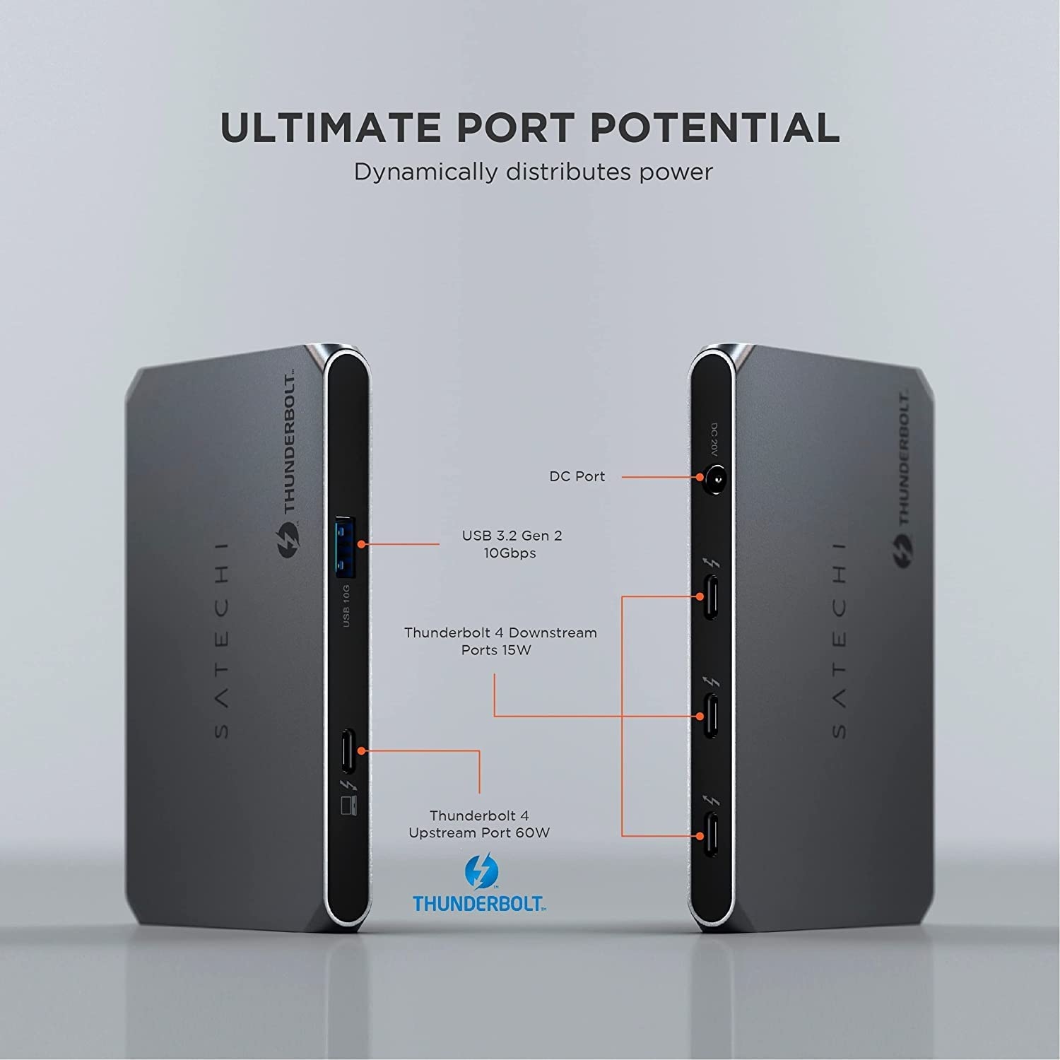 Satechi Thunderbolt 4 Silm Hub - Με 1 x Thunderbolt 4 Host Port / 3 x Thunderbolt 4 Type-C / 1 x ...