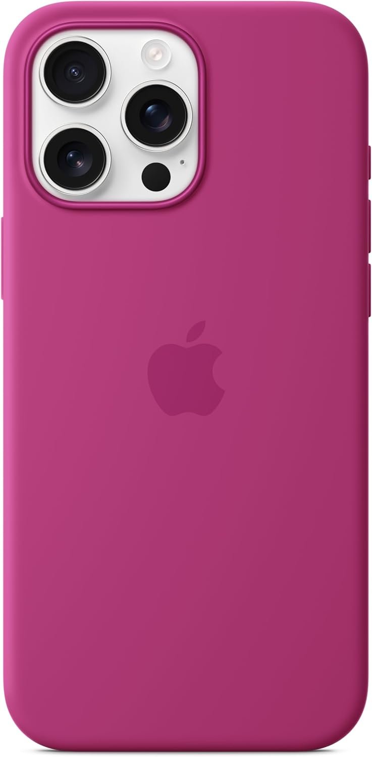 Θήκη iPhone 16 Pro Max Official Apple Silicone Case Σιλικόνης με MagSafe Fuchsia - UniqueShop